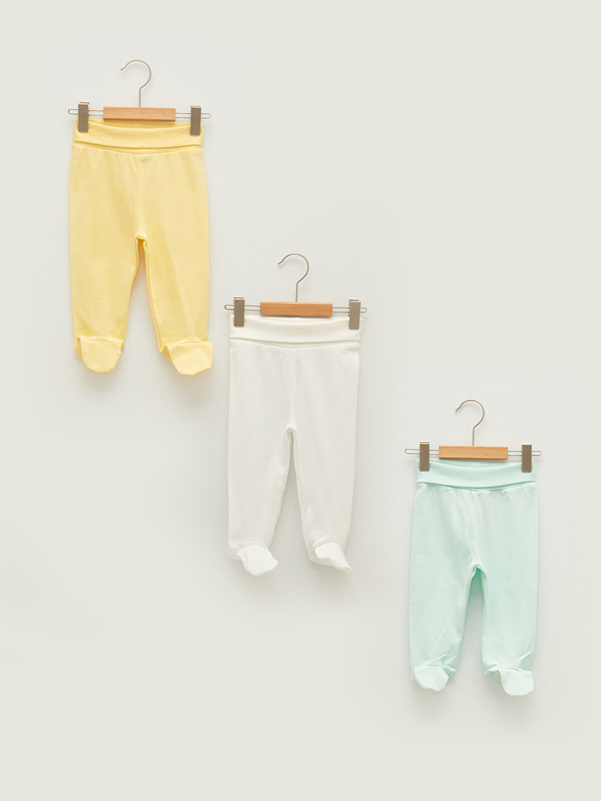 Beli Lastikli Basic Unisex Bebek Patikli Pantolon 3'lü