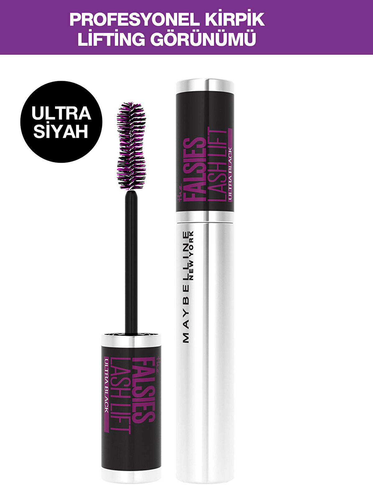 Maybelline New York Falsies Lash Lift Ultra Siyah Maskara Maybelline New York Falsies Lash Lift Ultra Siyah Maskara