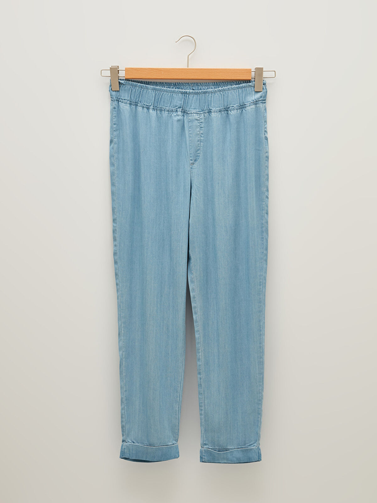 LCW BASIC Beli Lastikli Bol Fit Tencel Kumaş Kadın Elbise