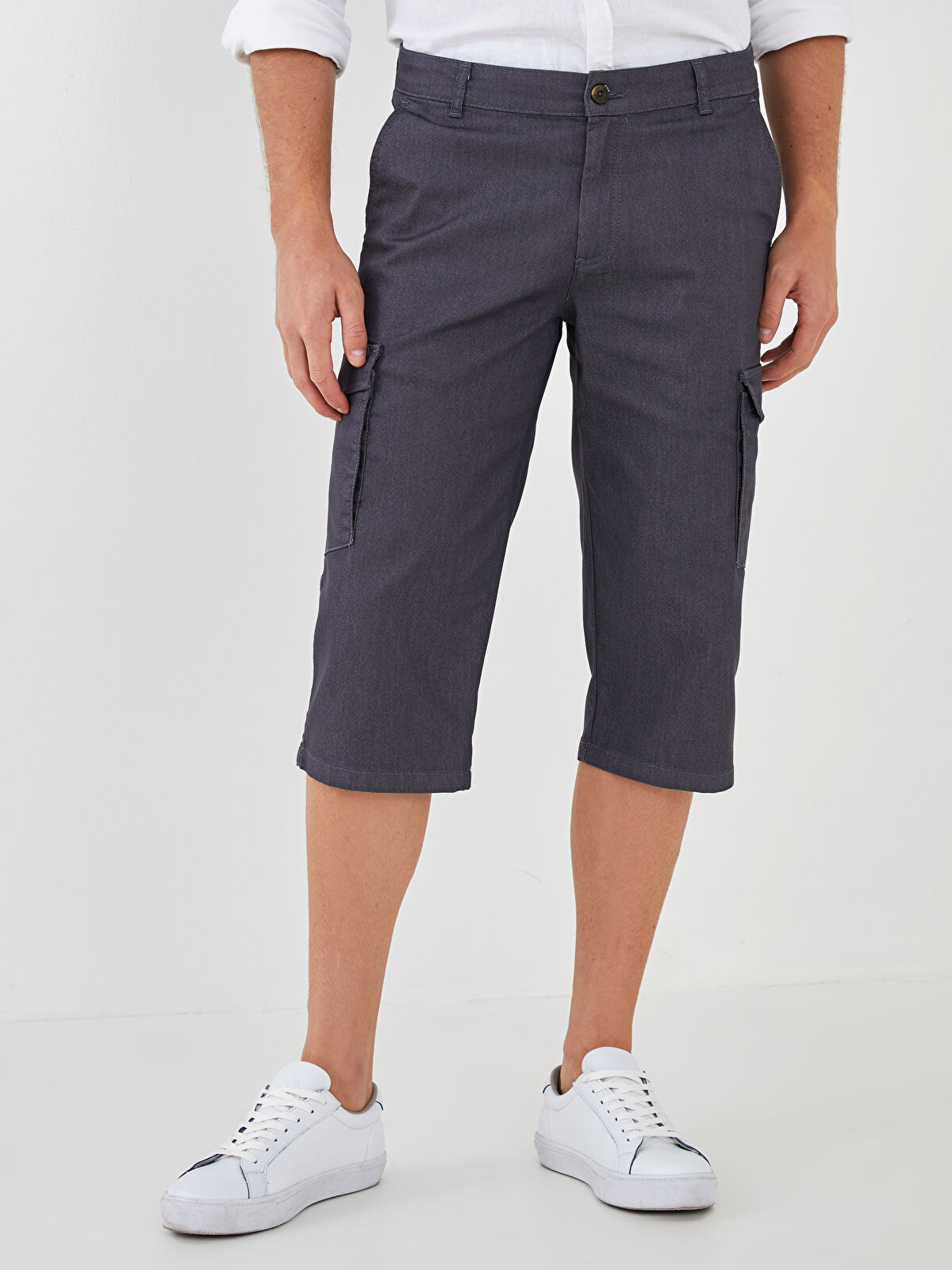 LCW CLASSIC Standart Kalıp Gabardin Erkek Kargo Şort