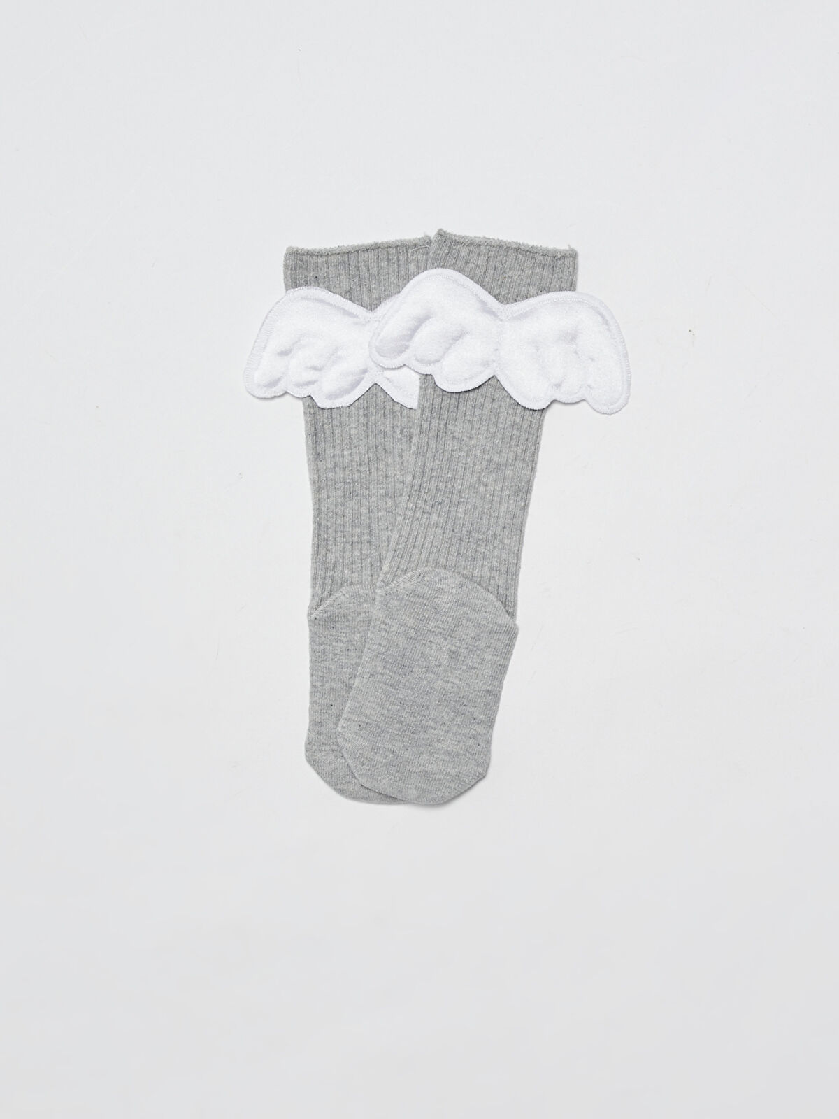 3 Boyutlu Kanat Detaylı Kız Bebek Dizaltı Çorap