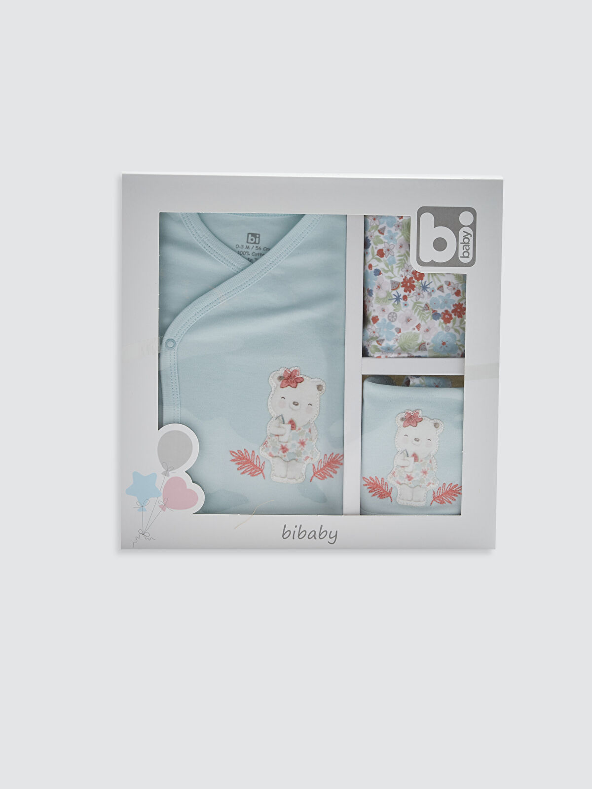 Bibaby Baskılı Pamuklu Kutulu Hastane Çıkış Seti