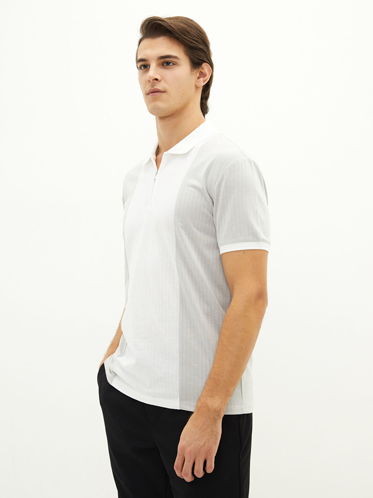 LCW CLASSIC Polo Yaka Kısa Kollu Renk Bloklu Erkek Tişört