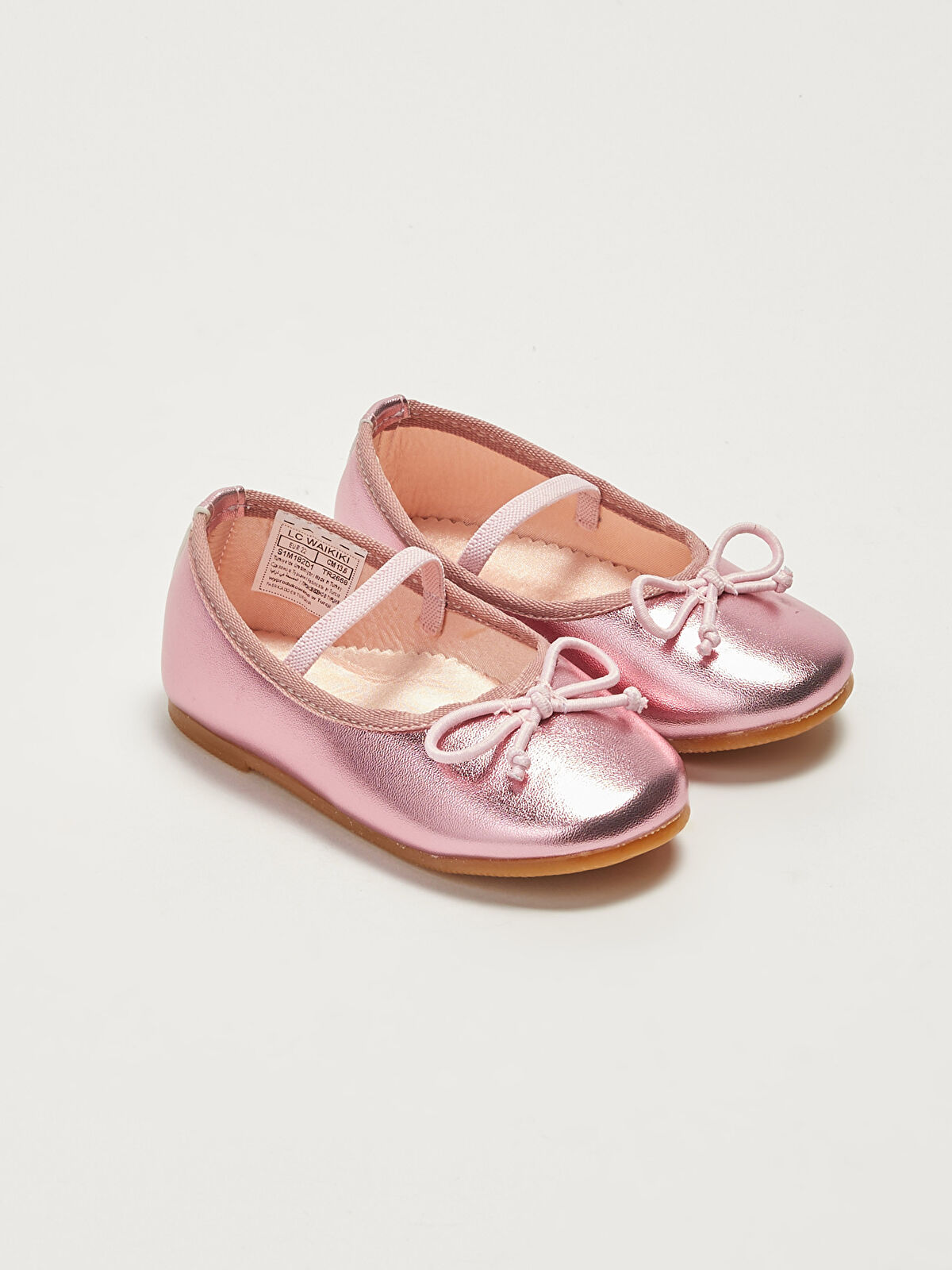 Fiyonk Detaylı Lastikli Kız Bebek Babet