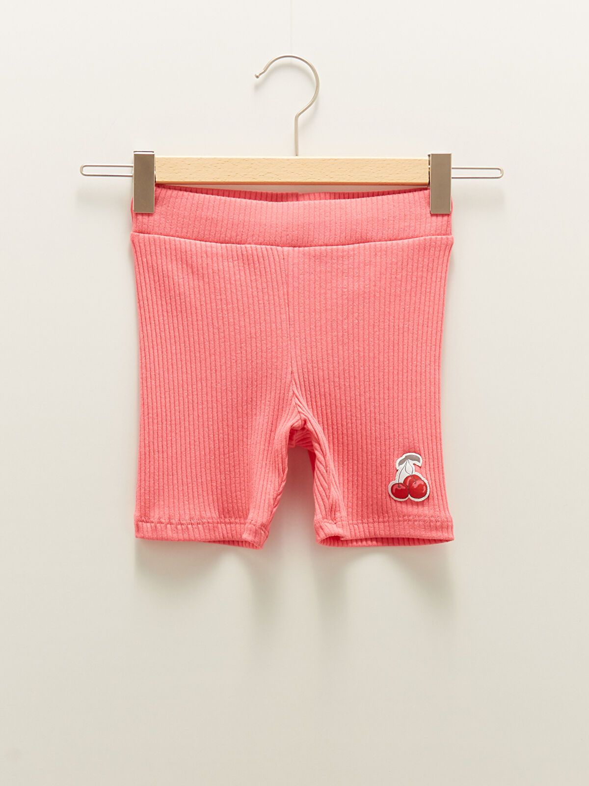 Beli Lastikli Nakış Detaylı Kız Çocuk Kısa Tayt