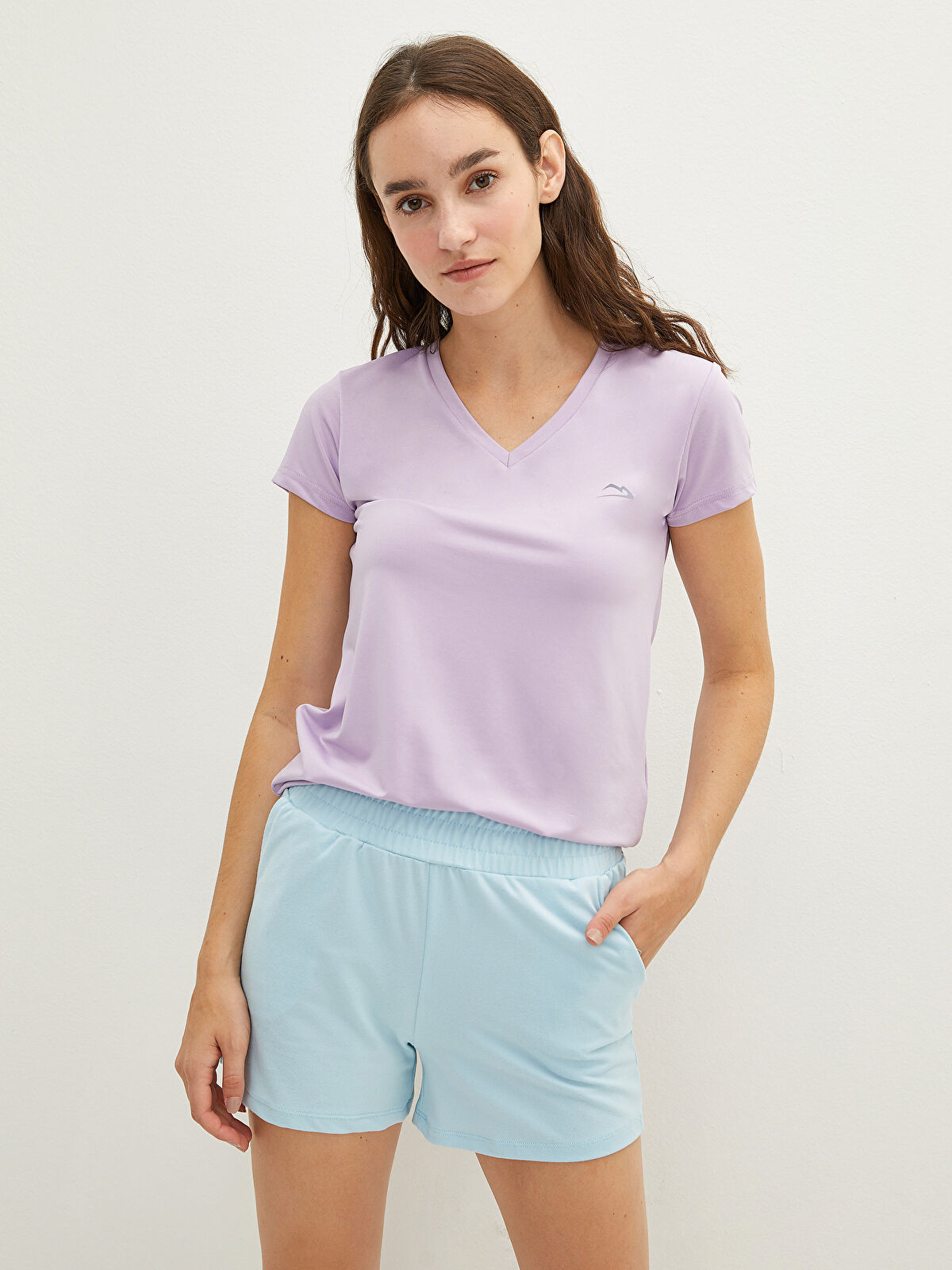 LCW ACTIVE Beli Lastikli Düz Cep Detaylı Kadın Spor Şort