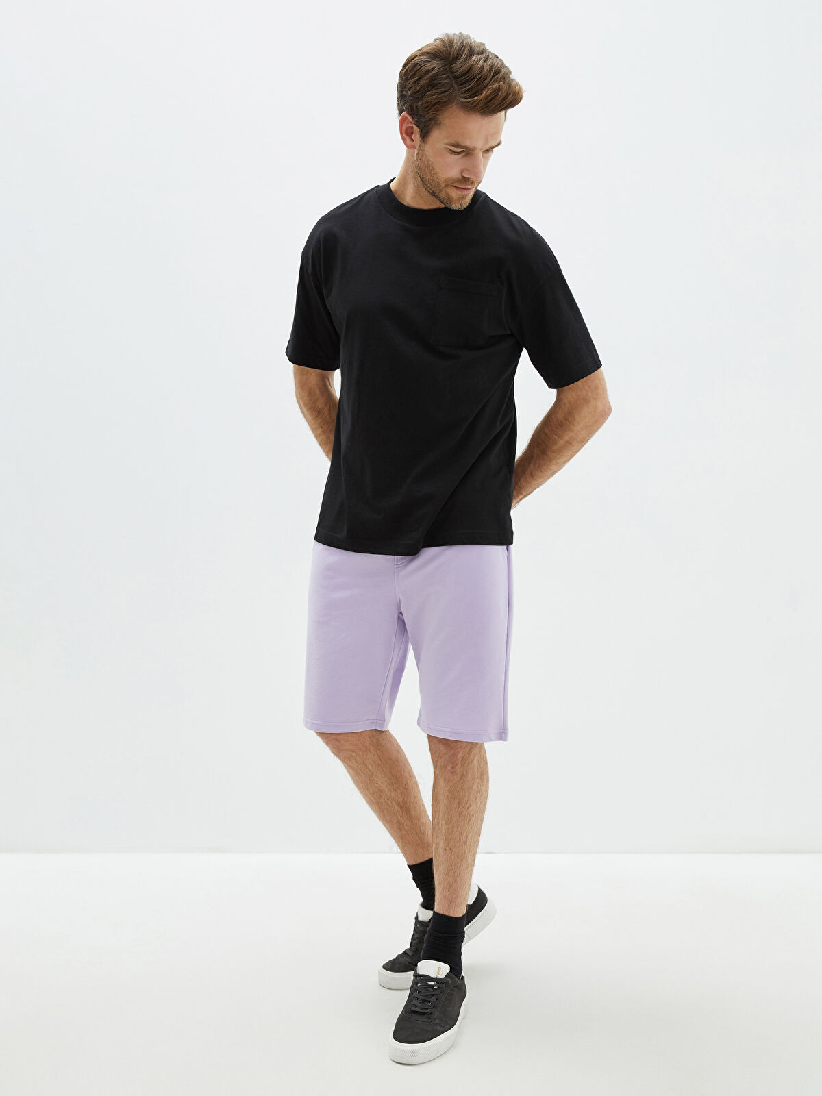 LCW BASIC Standart Kalıp Erkek Bermuda Şort