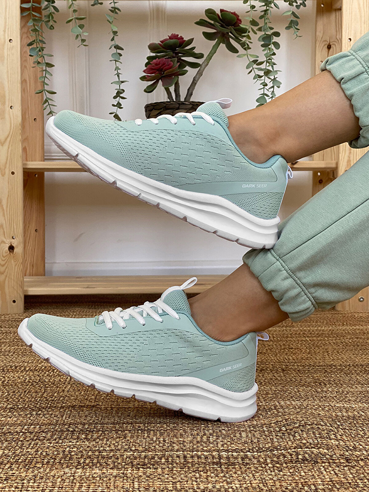 Dark Seer File Detaylı Bağcıklı Kadın Aktif Spor Ayakkabı