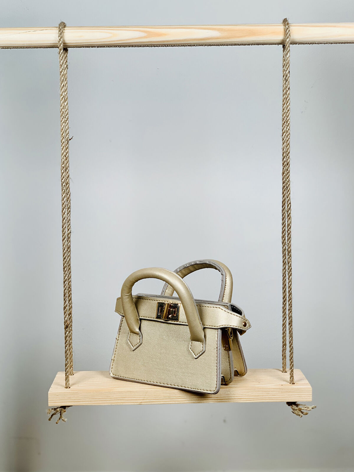 Moon Çanta Kilit Detaylı Mini El Ve Omuz Çantası