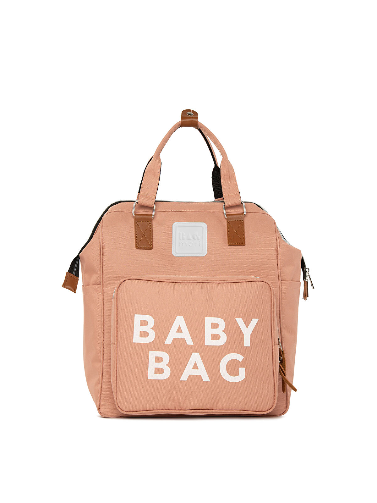 Bagmori Baskılı Cepli Anne Bebek Bakım Sırt Çantası