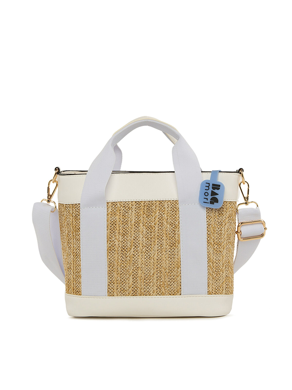 Bagmori Garnili Omuz Askılı Hasır El ve Omuz Çantası Bagmori Garnili Omuz Askılı Hasır El ve Omuz Çantası