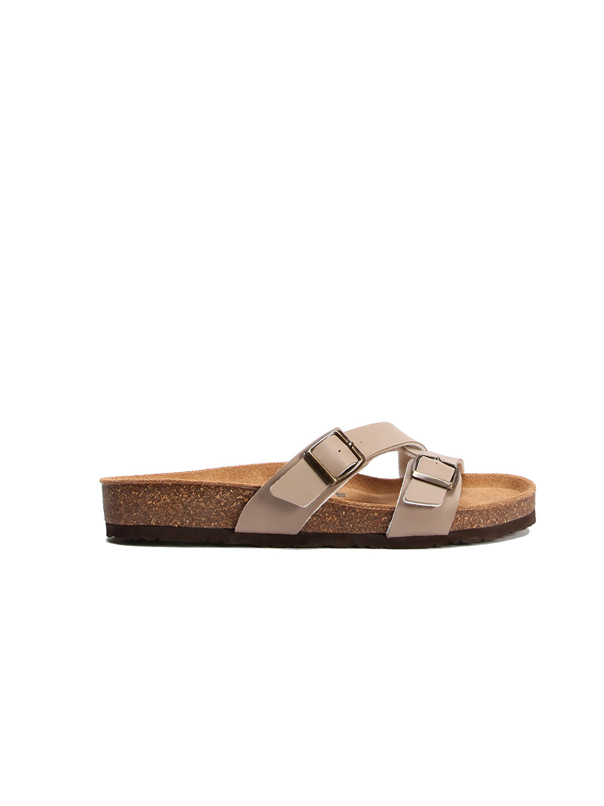 Kifidis Toka Detaylı Çift Bantlı Kadın Terlik