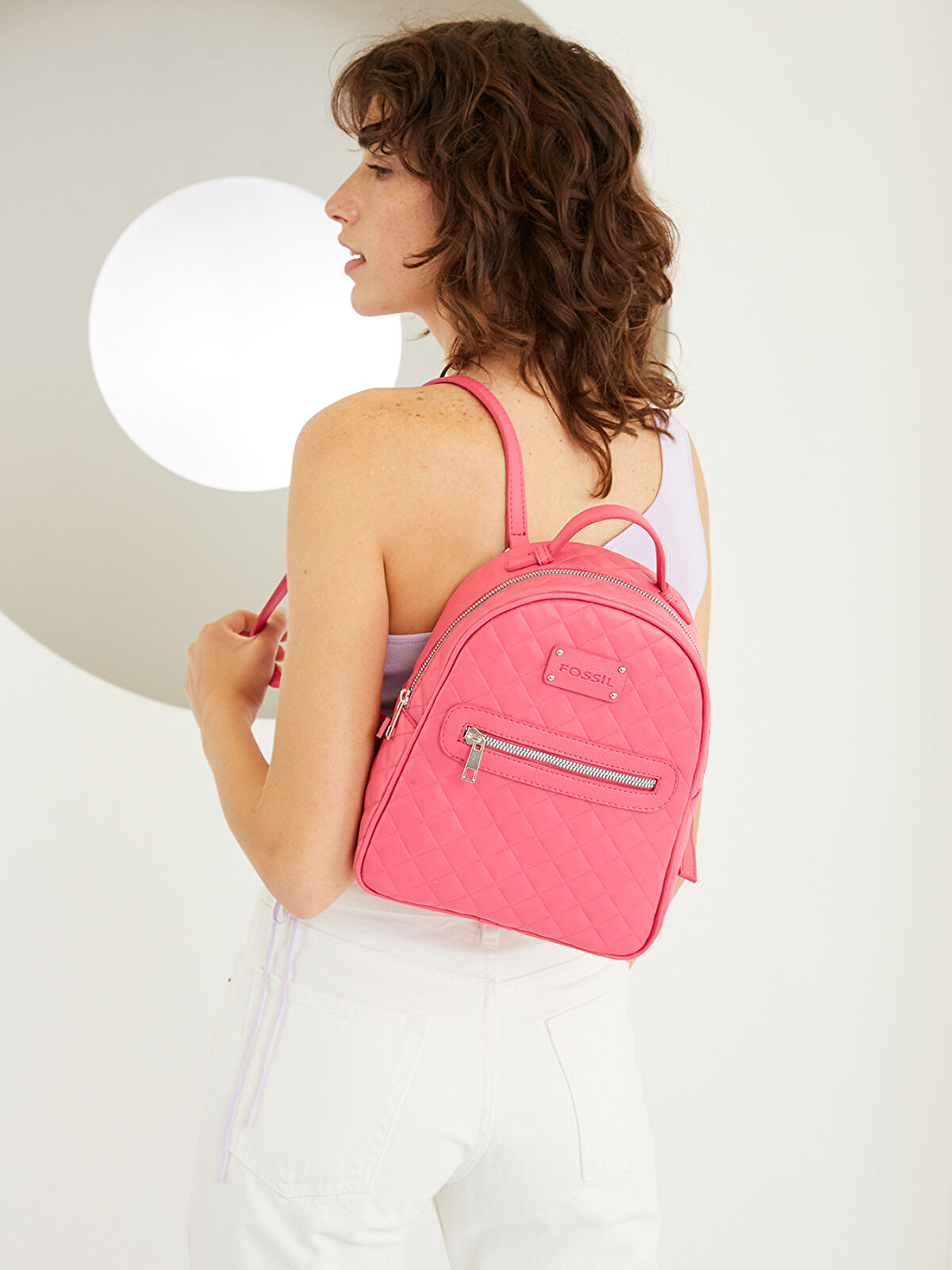 Fossil Kapitone Kadın Sırt Çantası