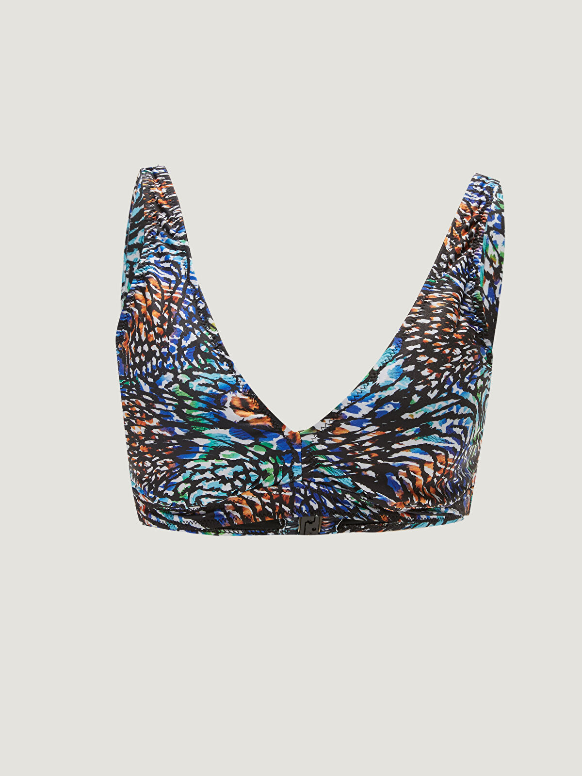 LCW DREAM Büyük Beden Desenli Kadın Bikini Üst