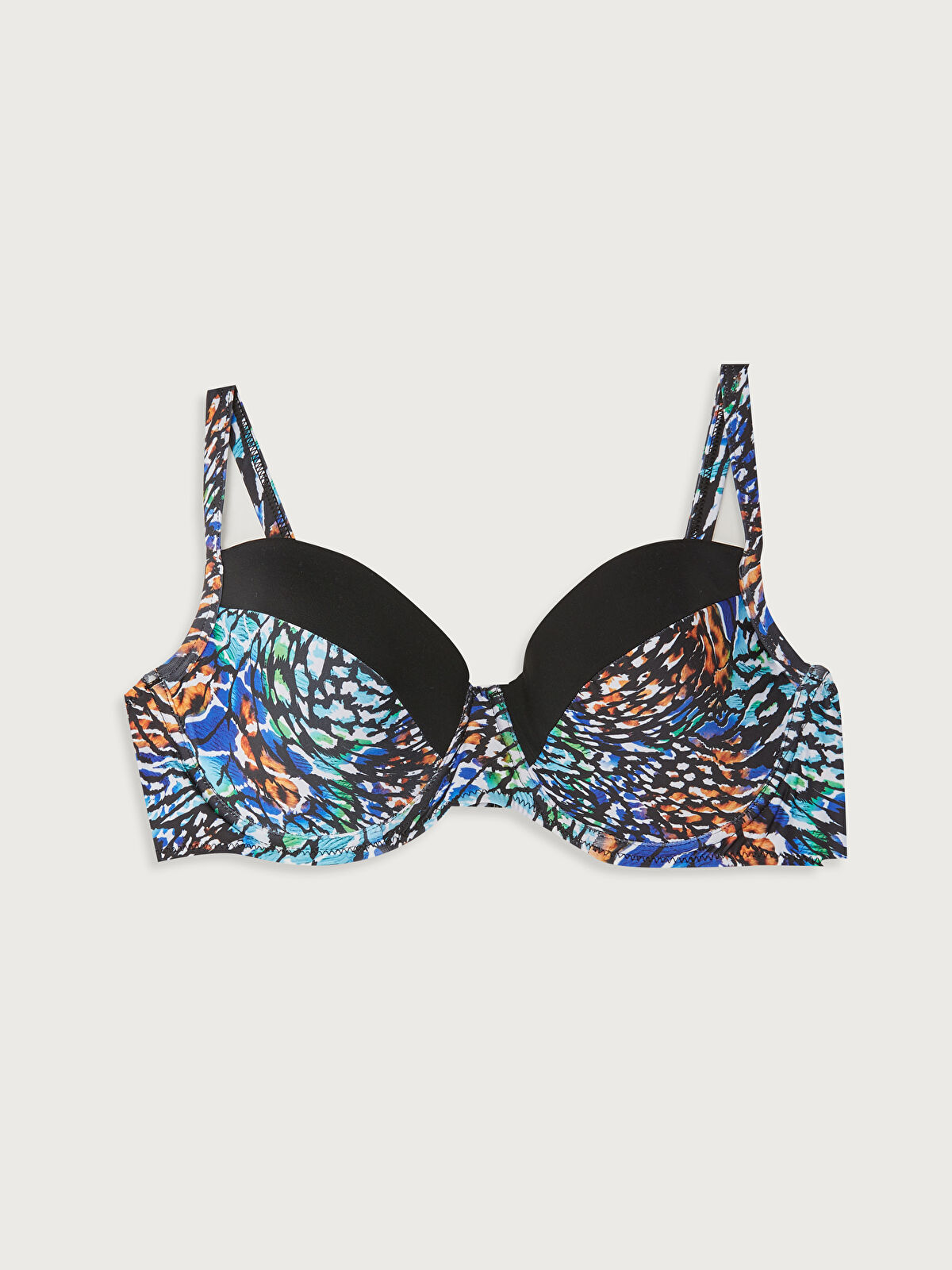 LCW DREAM Büyük Beden Desenli Kadın Bikini Üst