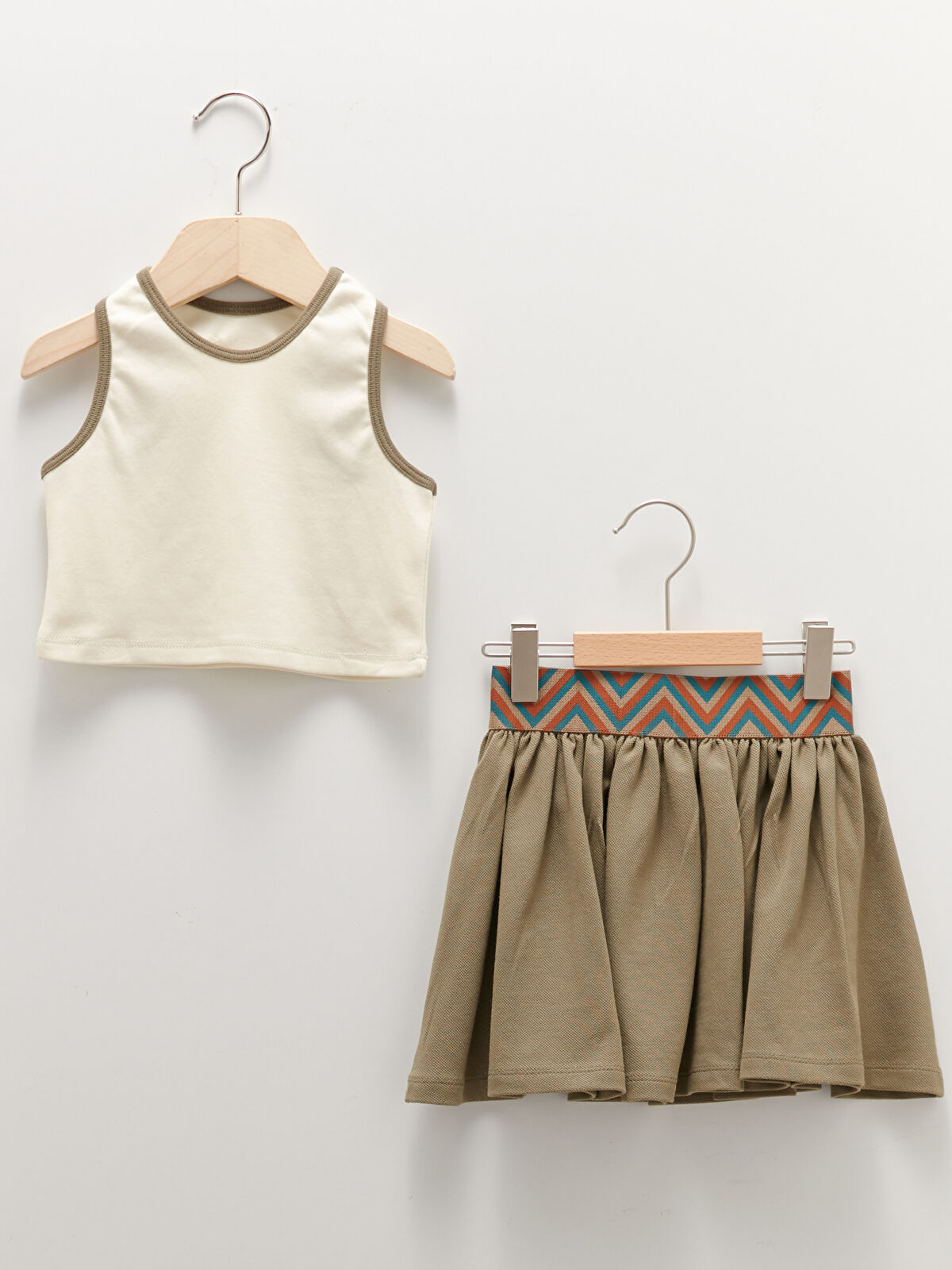 Calico Organik Pamuklu Kız Bebek Takım 2'li