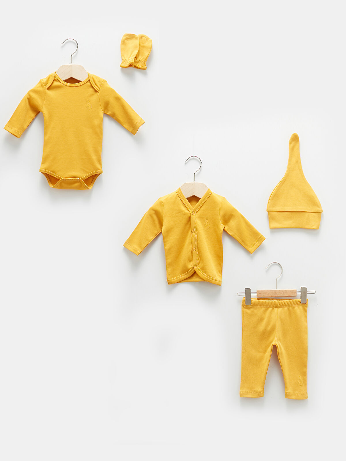 Calico Organik Pamuklu Unisex Takım 5'li