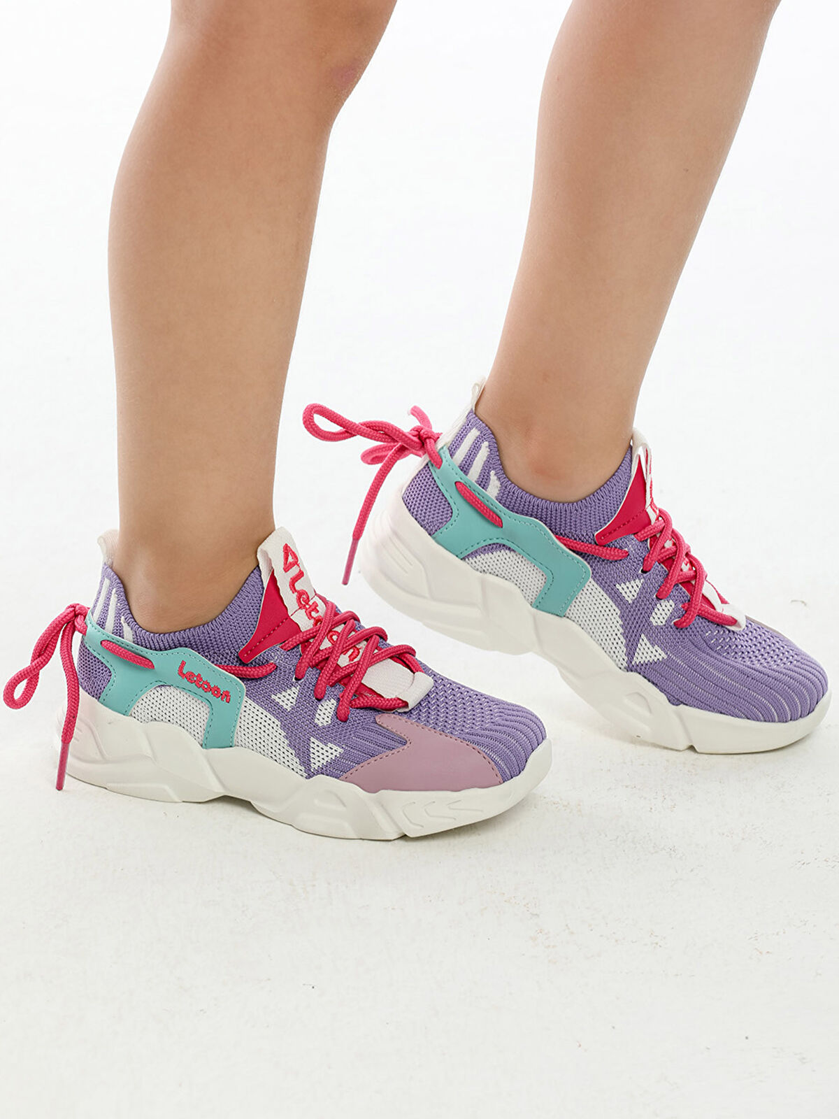 Letoon File Detaylı Bağcıklı Erkek Çocuk Aktif Spor Ayakkabı