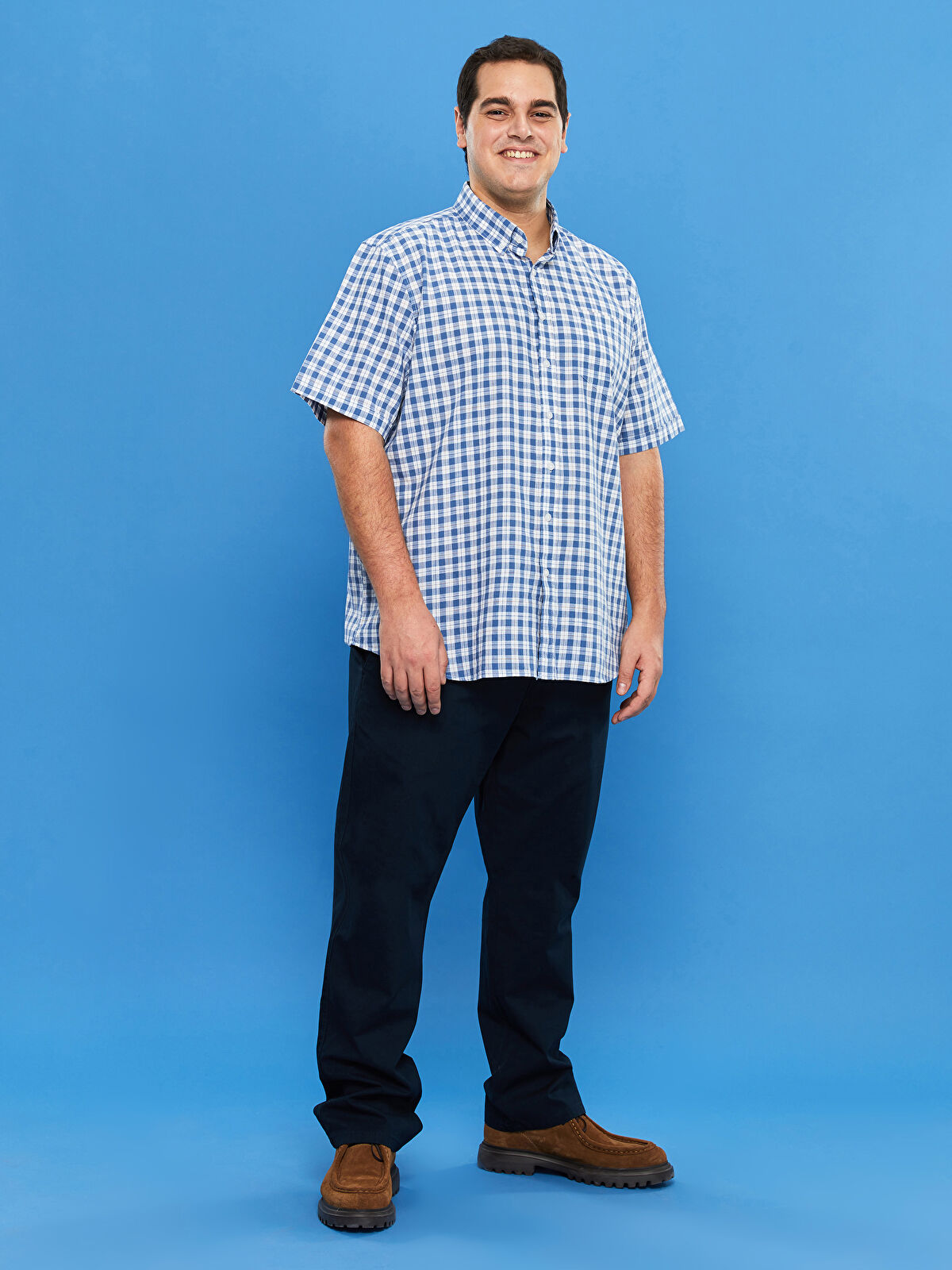 LCW CLASSIC Geniş Kalıp Gabardin Büyük Beden Erkek Chino Pantolon