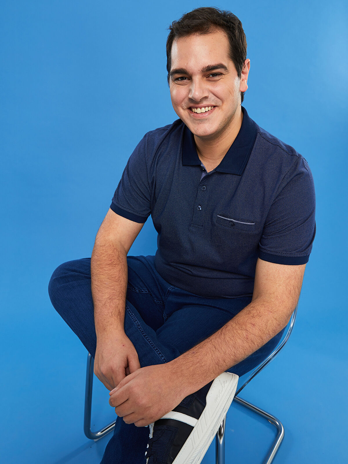 LCW CASUAL Polo Yaka Kısa Kollu Büyük Beden Erkek Tişört