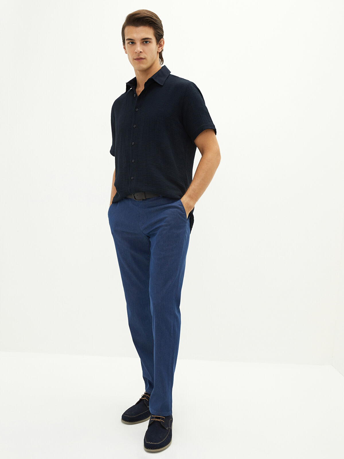 LCW CLASSIC Standart Kalıp Kemerli Erkek Pantolon