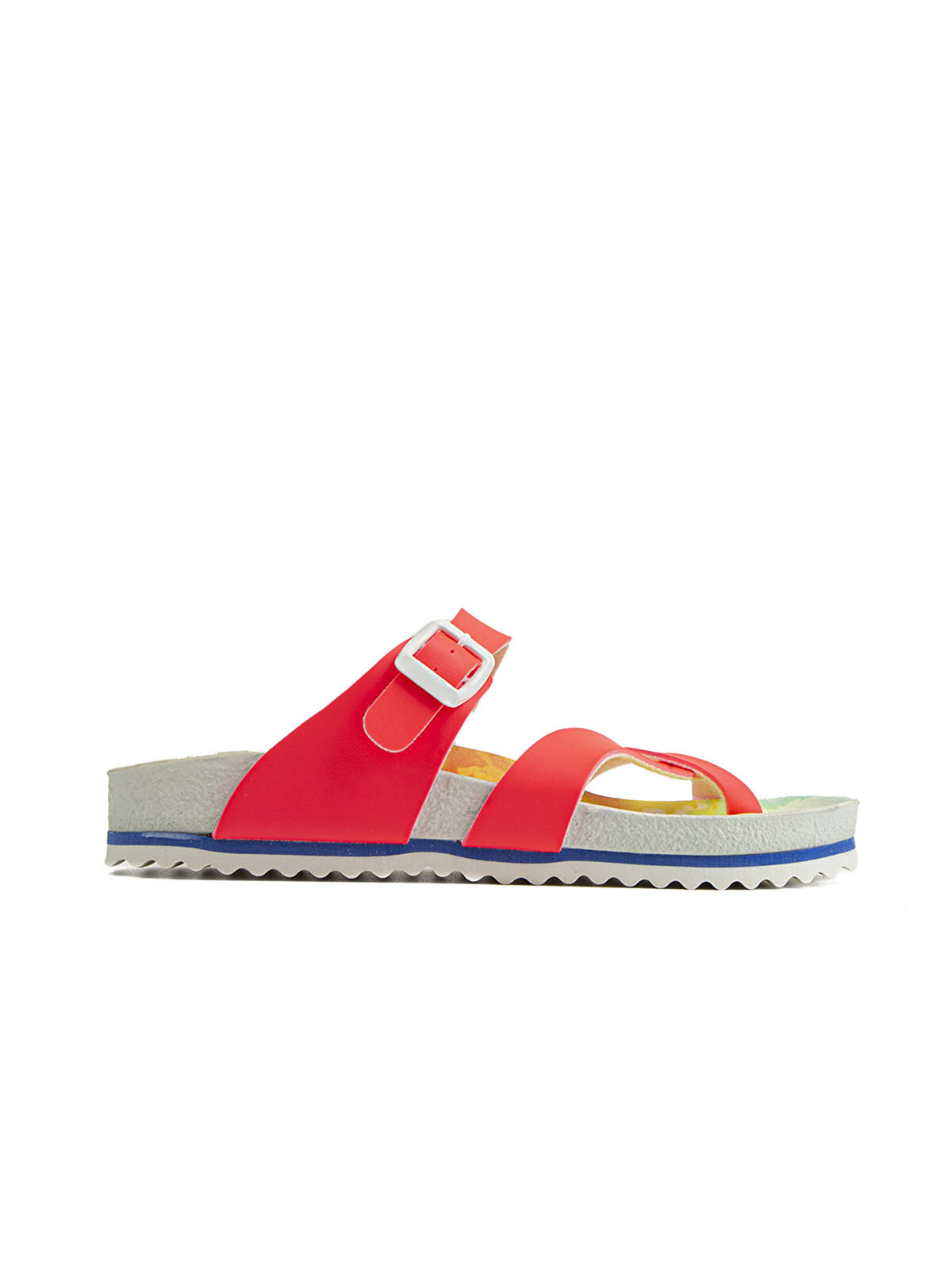 Benetton Baskılı Çapraz Bantlı Parmak Arası Kadın Terlik