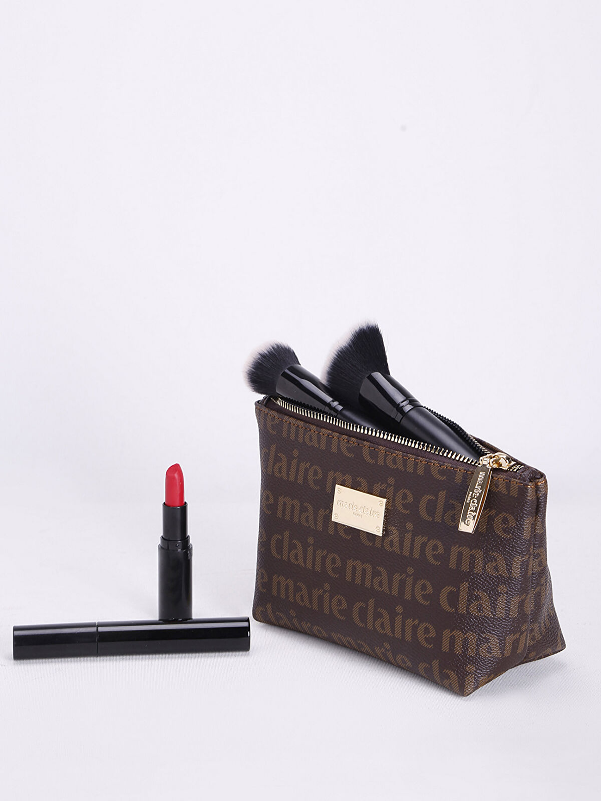 Marie Claire Baskılı Kadın Makyaj Çantası