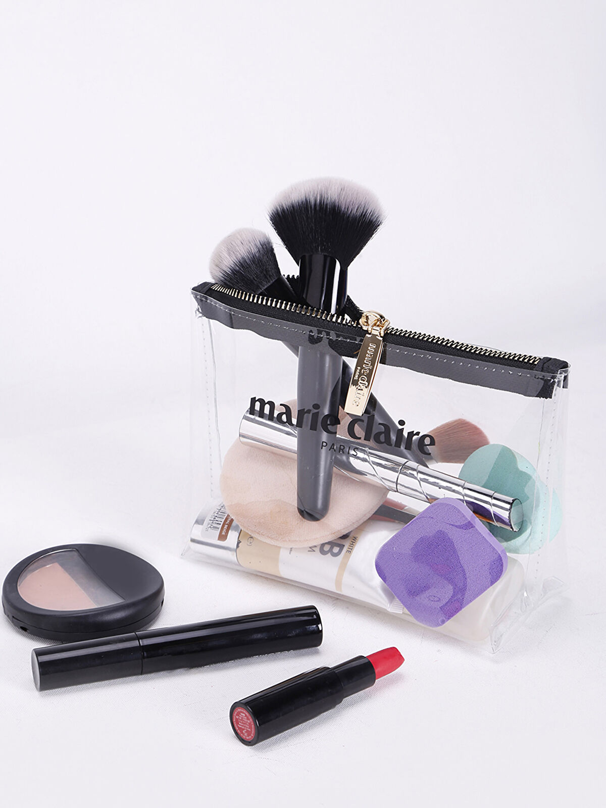 Marie Claire Baskılı Kadın Makyaj Çantası