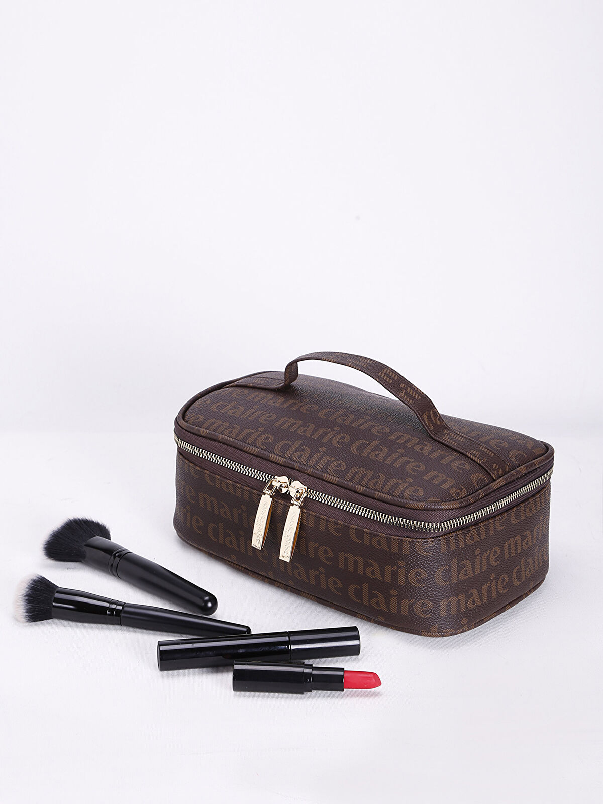 Marie Claire Baskılı Kadın Makyaj Çantası