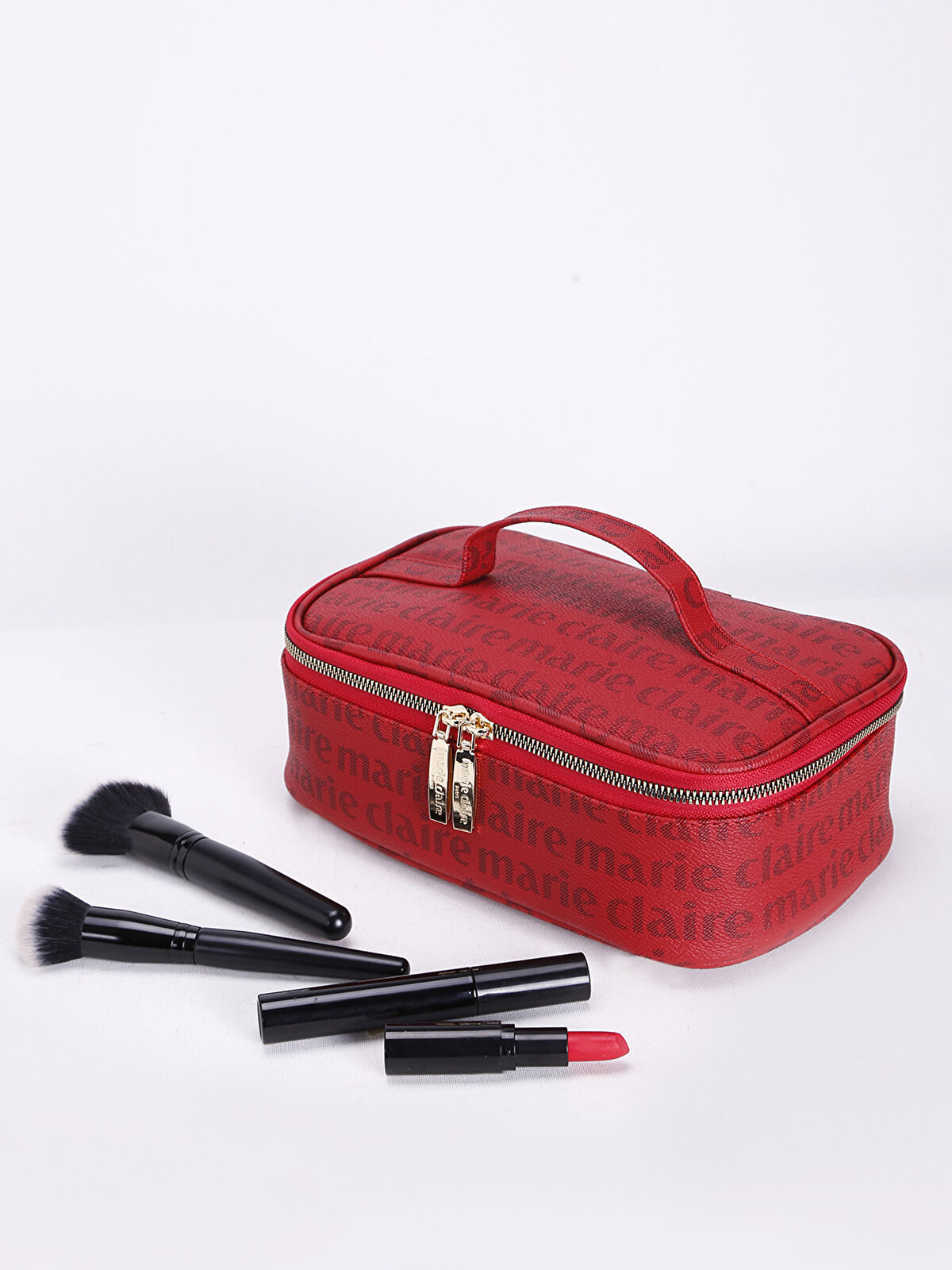 Marie Claire Baskılı Kadın Makyaj Çantası