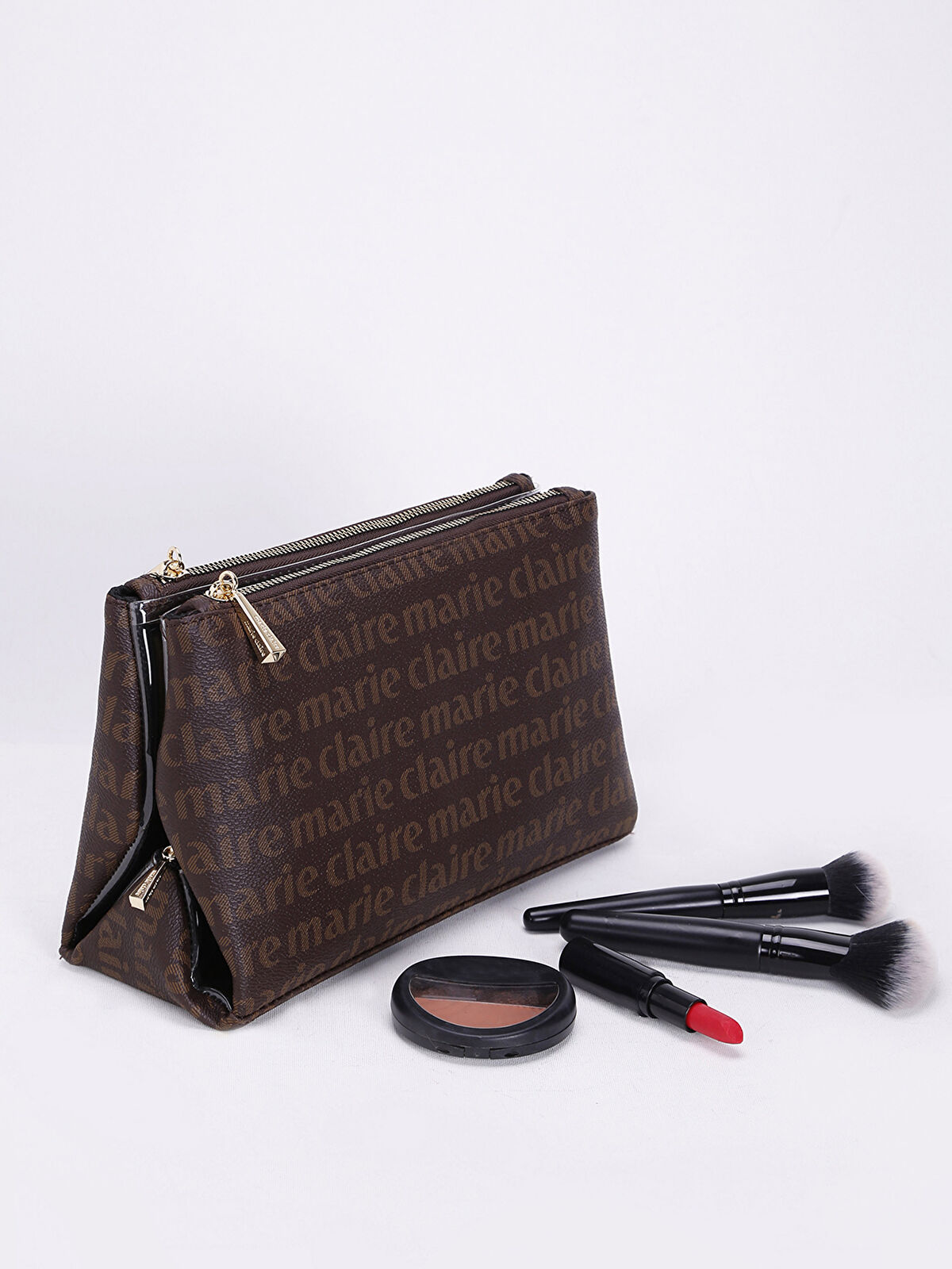 Marie Claire Baskılı Kadın Makyaj Çantası