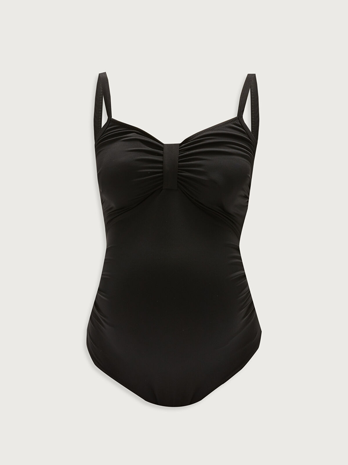 LCW DREAM Ayarlanabilir Askılı Düz Hamile Mayosu