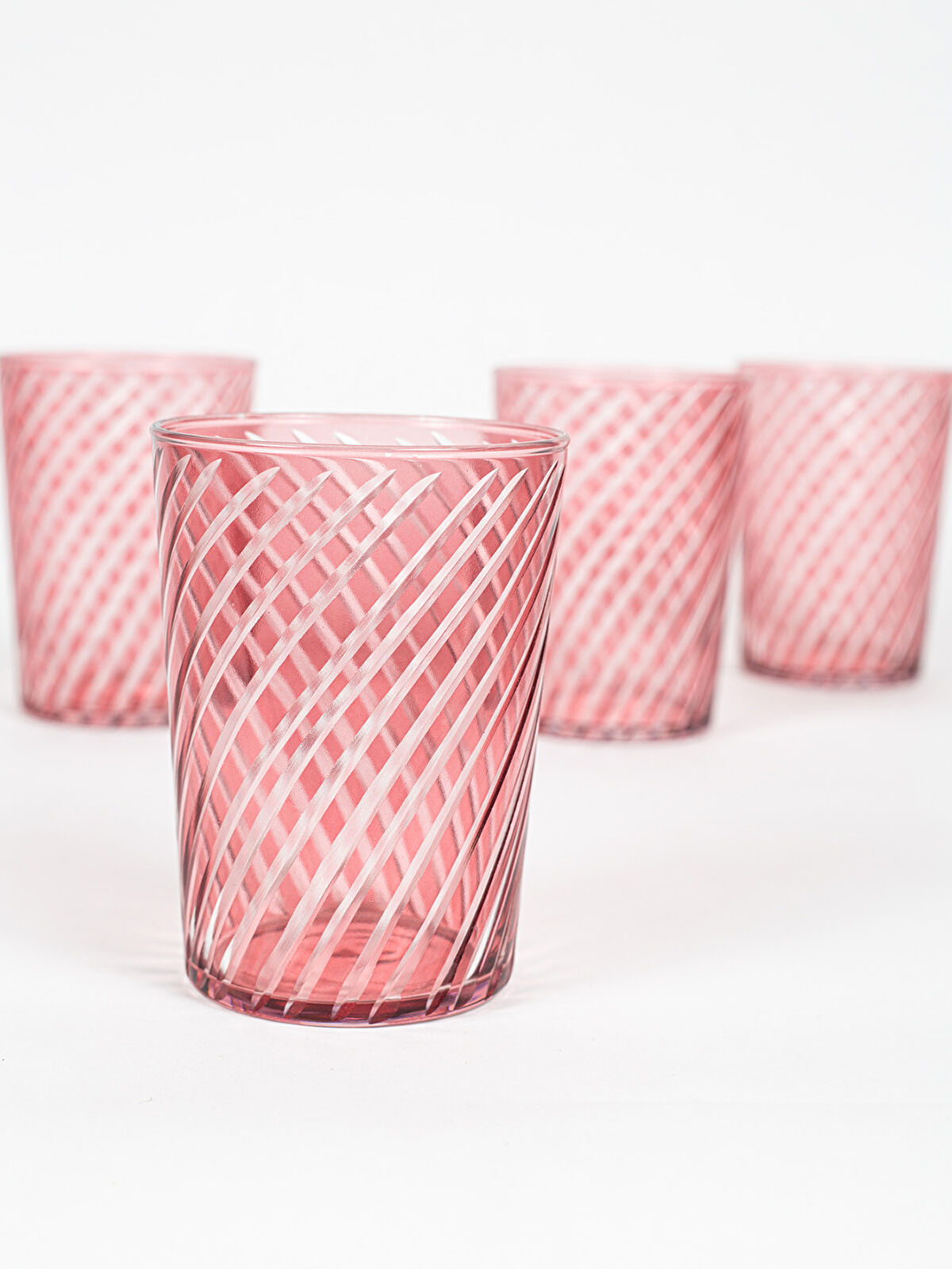 Rakle Desenli Meşrubat Bardağı 4'lü 510 Ml