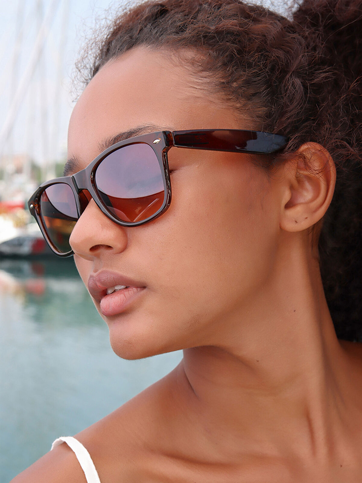 POLO UK Dikdörtgen Kadın Güneş Gözlüğü