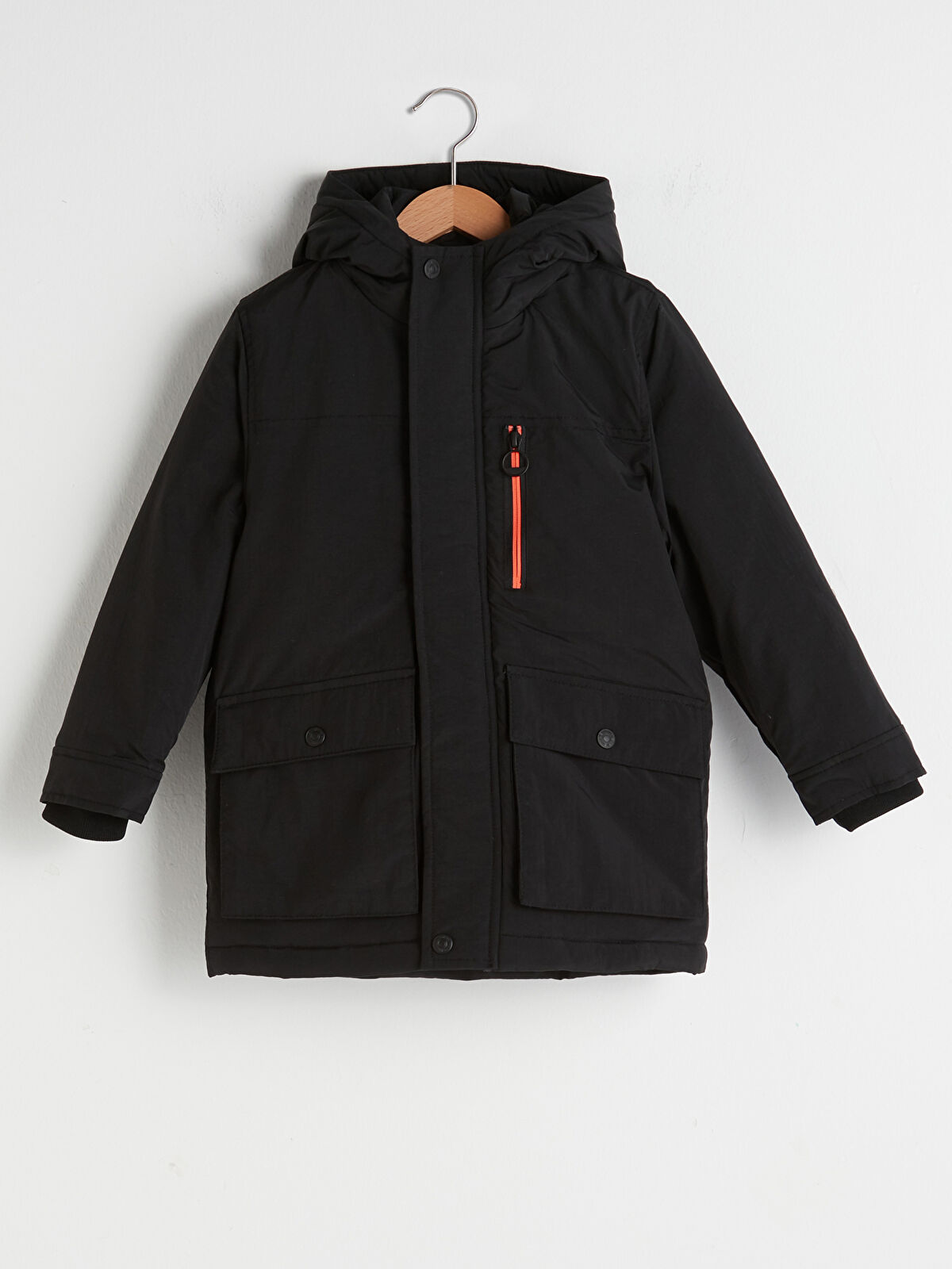 Kapüşonlu Kalın Erkek Çocuk Mont