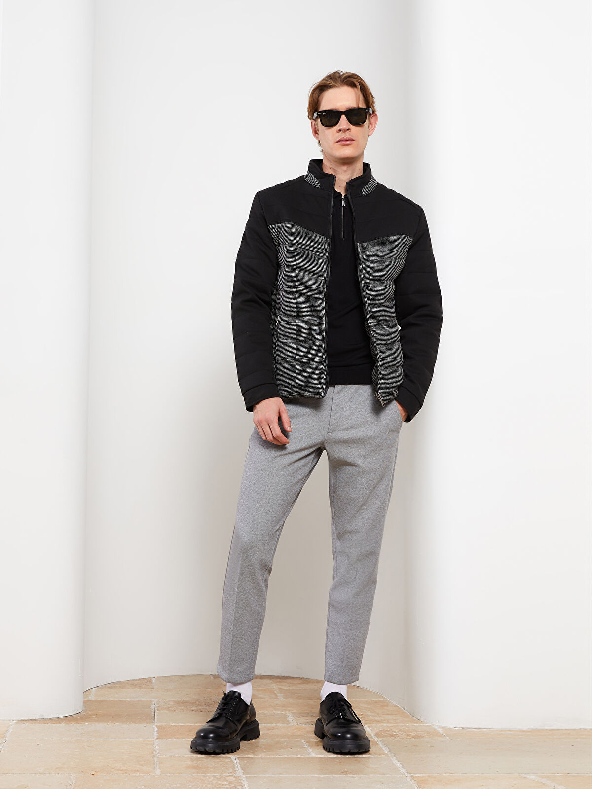 LCW VISION Slim Fit Dik Yaka Erkek Şişme Mont