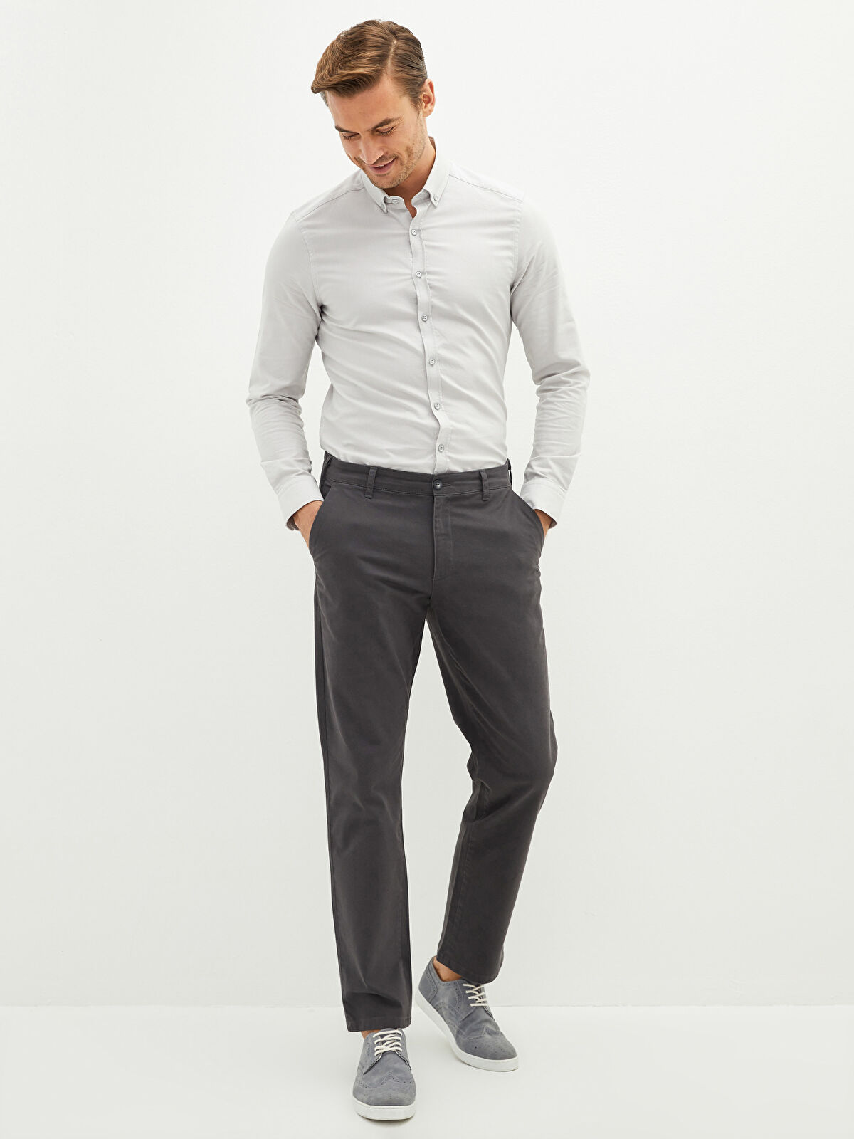 LCW CLASSIC Normal Kalıp Gabardin Erkek Chino Pantolon