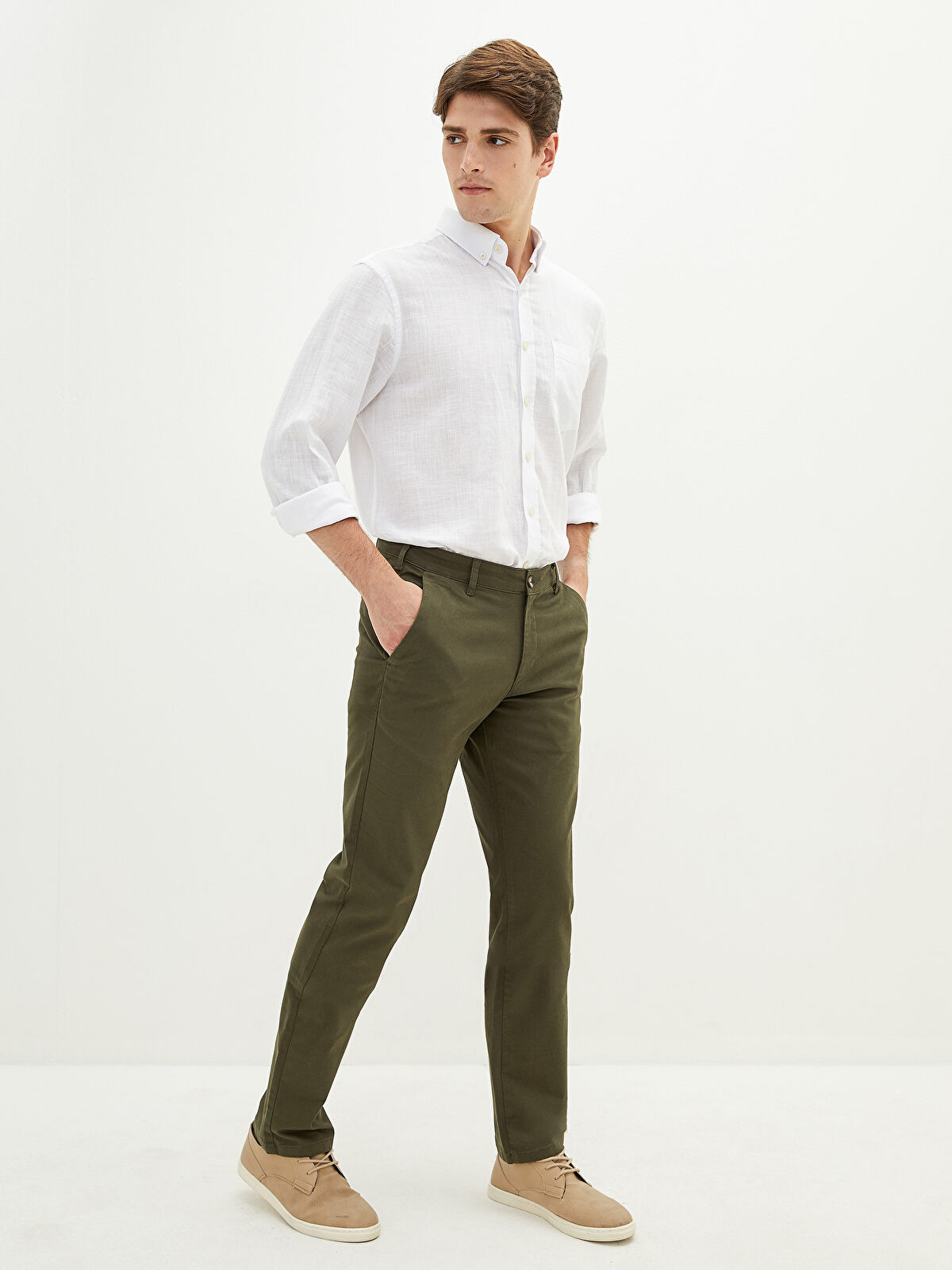 LCW CLASSIC Normal Kalıp Gabardin Erkek Chino Pantolon