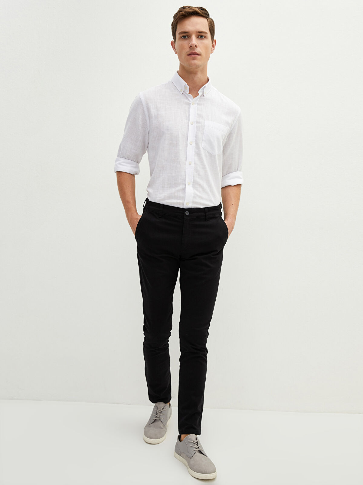 LCW CLASSIC Ekstra Dar Kalıp Gabardin Erkek Chino Pantolon LCW CLASSIC Ekstra Dar Kalıp Gabardin Erkek Chino Pantolon