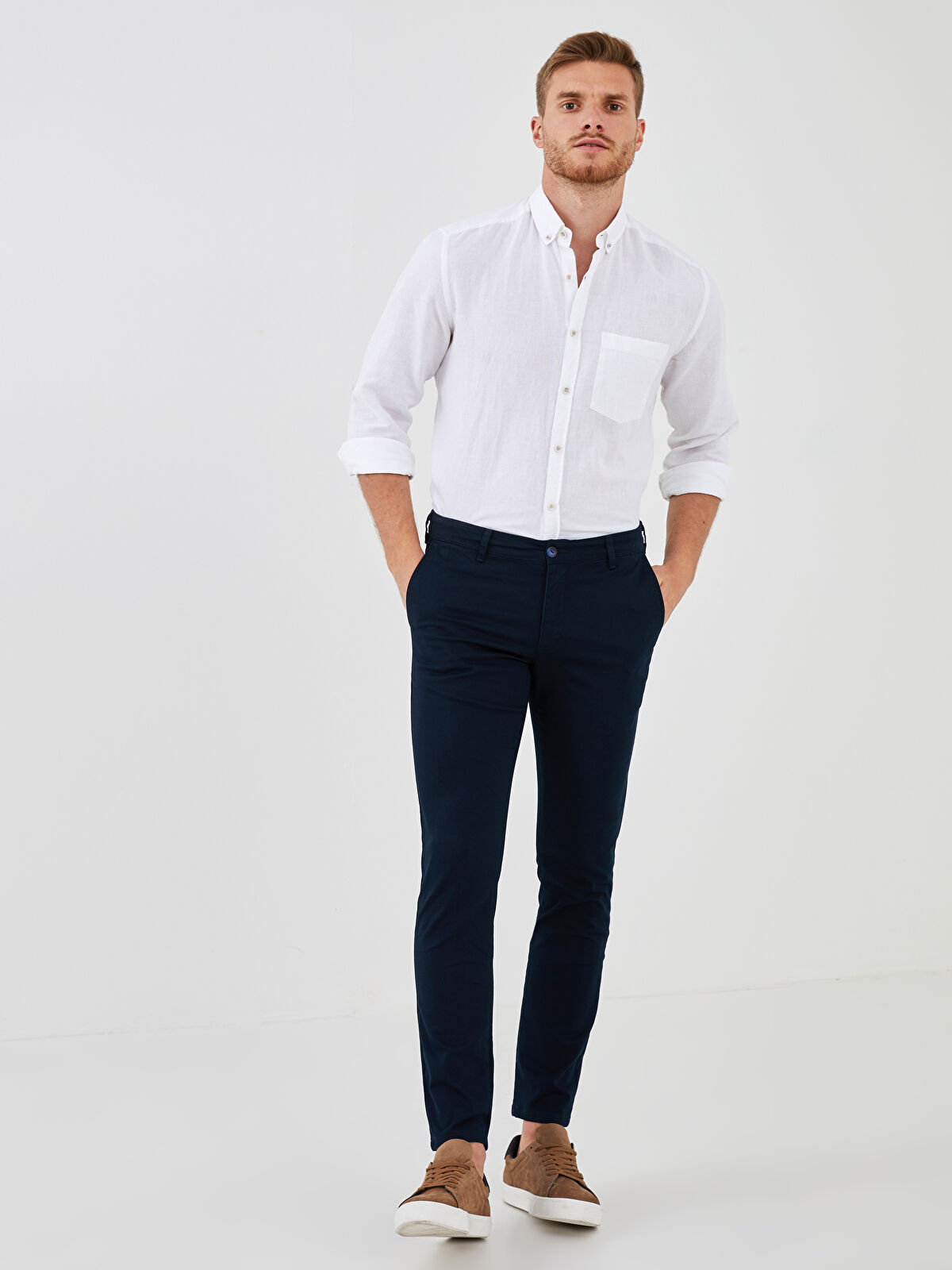LCW CLASSIC Ekstra Dar Kalıp Gabardin Erkek Chino Pantolon LCW CLASSIC Ekstra Dar Kalıp Gabardin Erkek Chino Pantolon