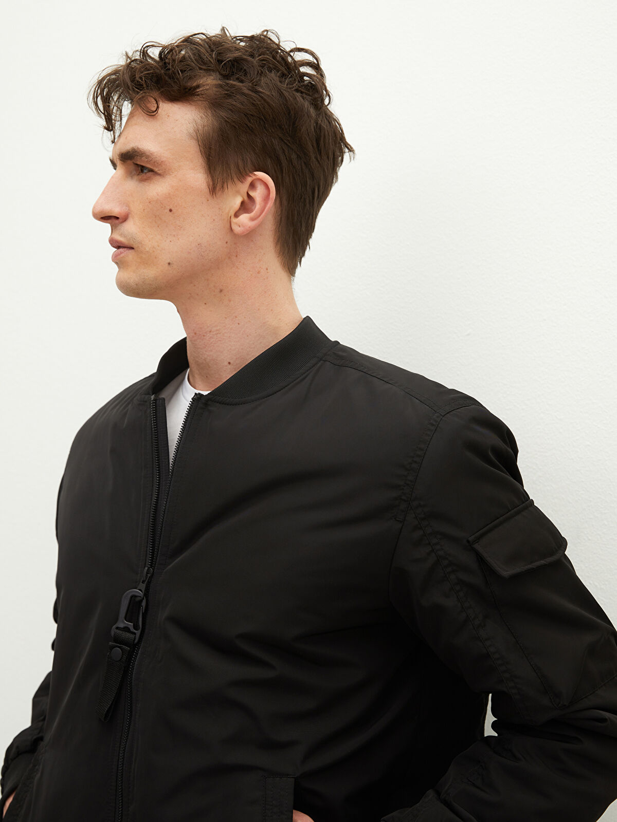 LCW CASUAL Bol Fit Kolej Yaka Bomber İnce Erkek Mont