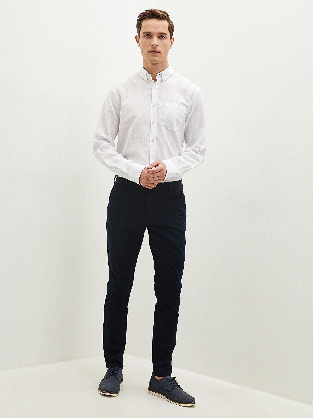 LCW CLASSIC Ekstra Dar Kalıp Gabardin Erkek Chino Pantolon LCW CLASSIC Ekstra Dar Kalıp Gabardin Erkek Chino Pantolon