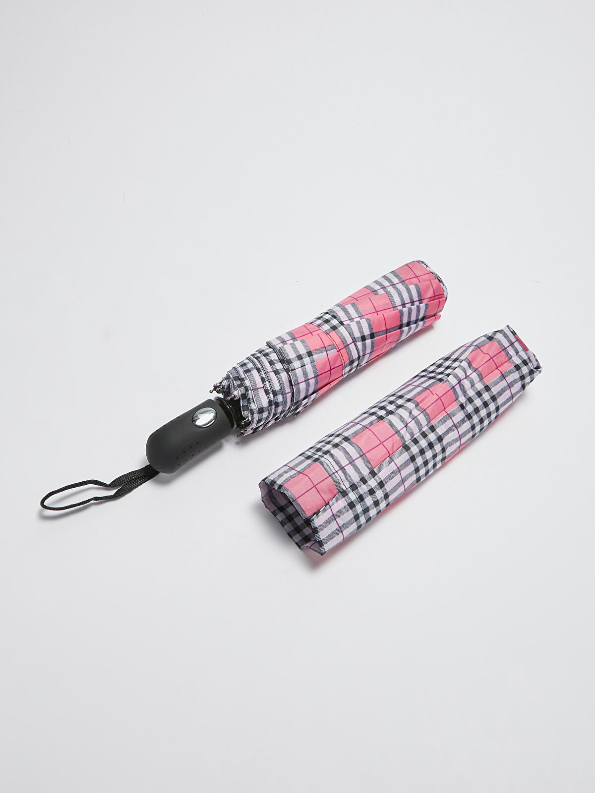 Ekose Desenli Şemsiye