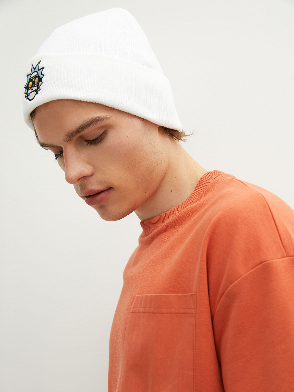 Erkek Rick and Morty Lisanslı Triko Bere