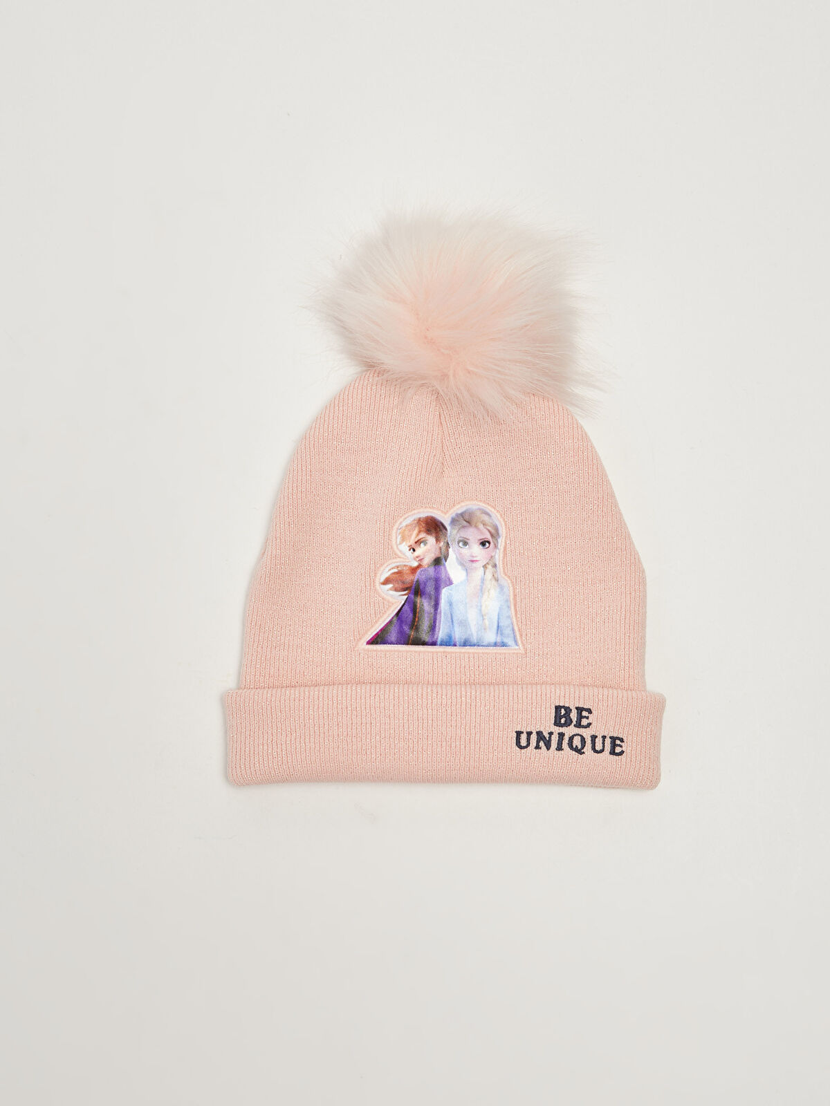 Kız Çocuk Frozen Lisanslı Ponponlu Triko Bere