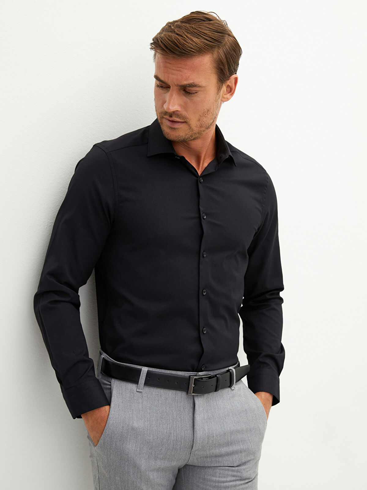 LCW FORMAL Slim Fit Uzun Kollu Oxford Erkek Gömlek