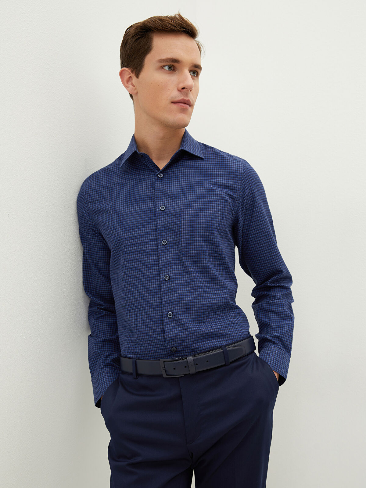 LCW FORMAL Regular Fit Uzun Kollu Gabardin Erkek Gömlek