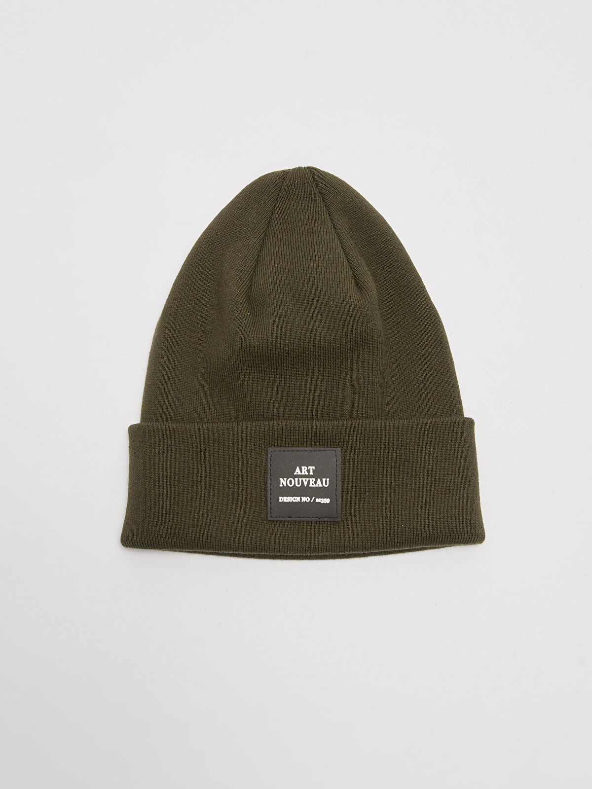 Etiket Detaylı Erkek Triko Bere