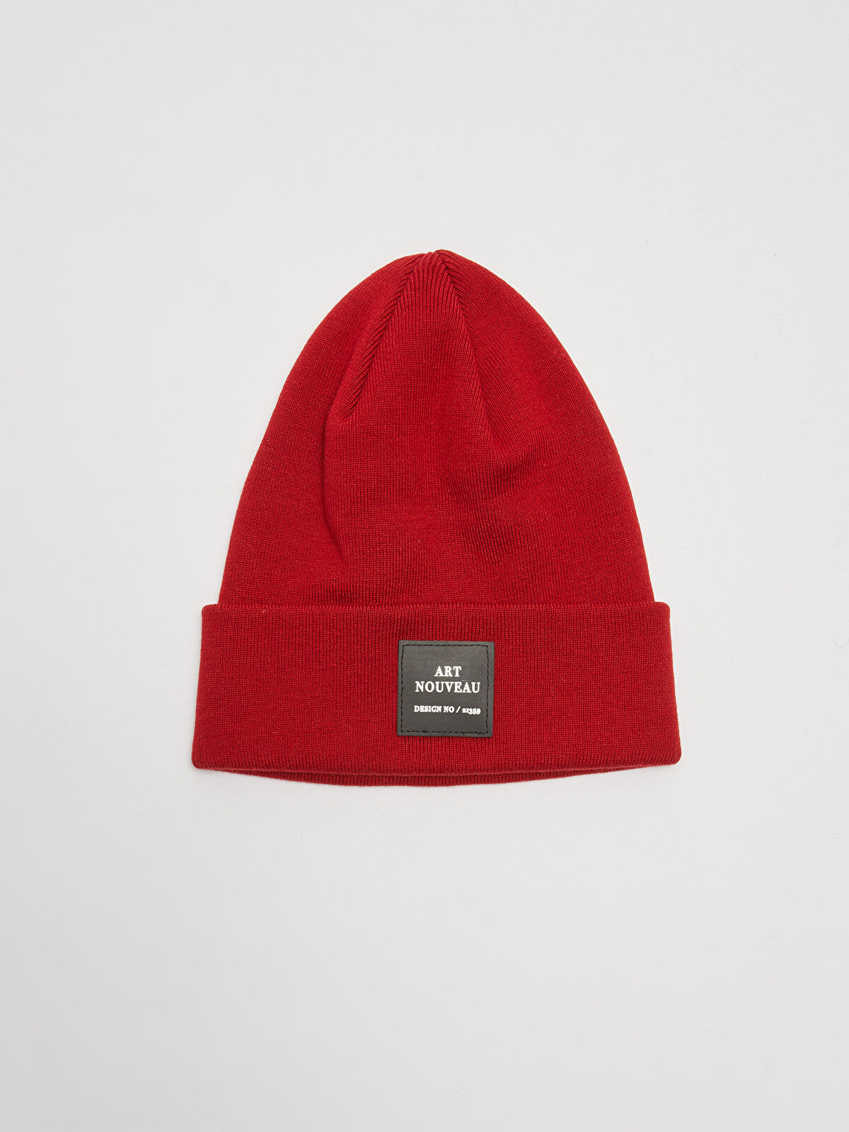 Etiket Detaylı Erkek Triko Bere