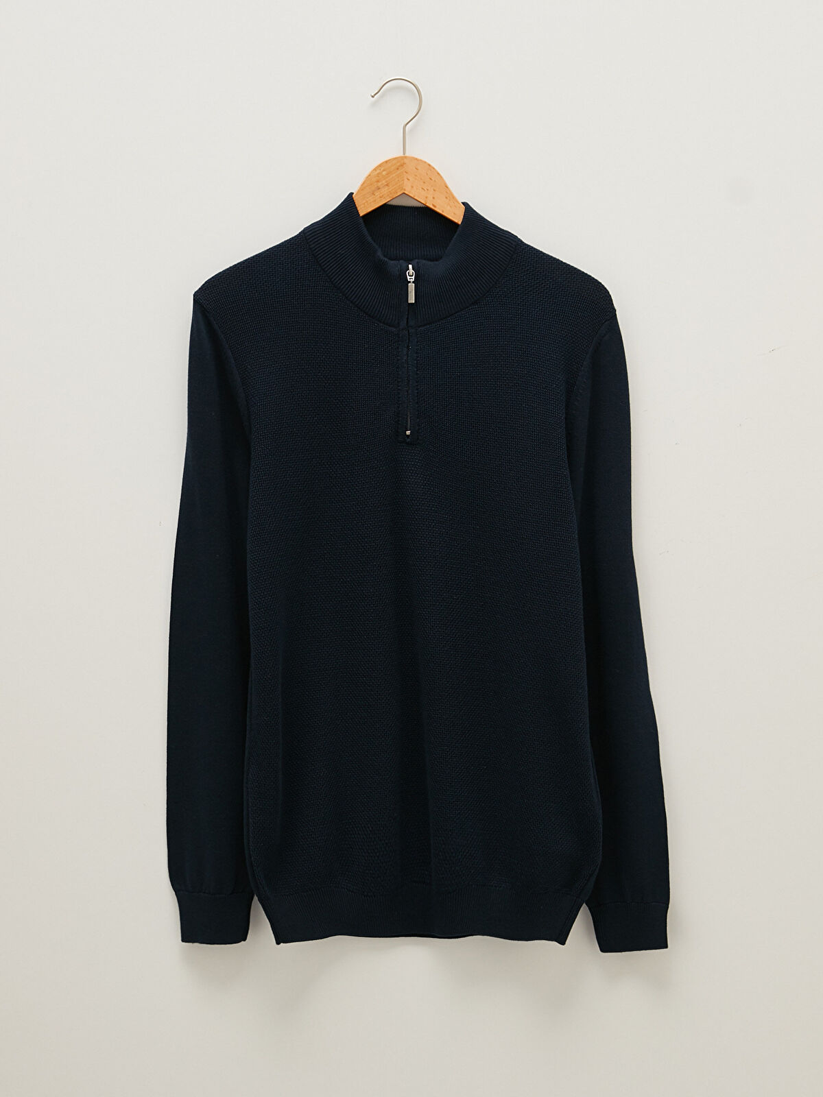 LCW CLASSIC Fermuarlı Dik Yaka Uzun Kollu Erkek Triko Kazak